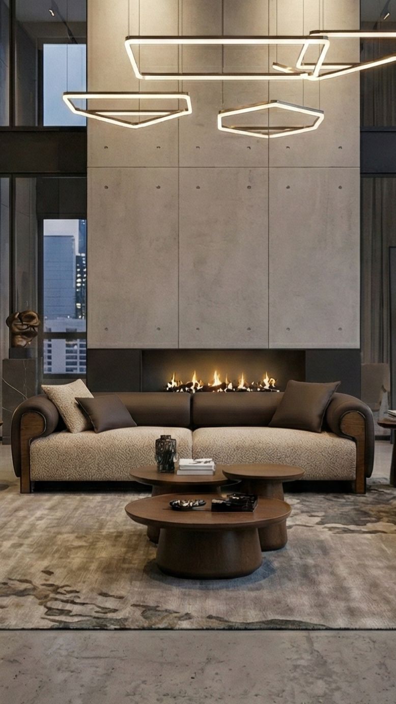 Гостиная Артемис - диваны, кресло, журнальный столик, ТВ-тумба, шкаф. Wood.Root