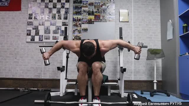 Тренировка 26. Плечи. 30 подходов в 10 суперсетах из трёх упражнений. Музыка для тренировок.