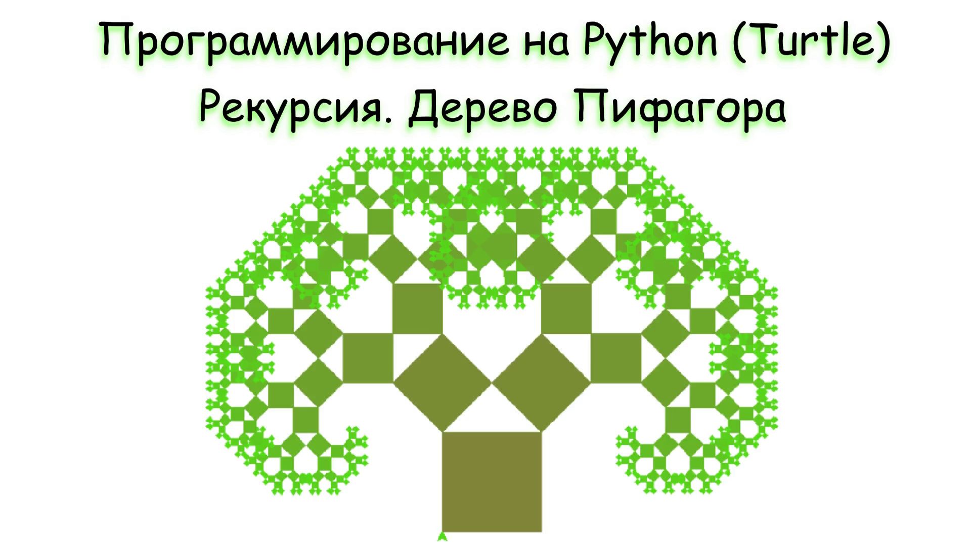 Программирование на Python (Turtle). Рекурсия. Факториал. Дерево Пифагора.