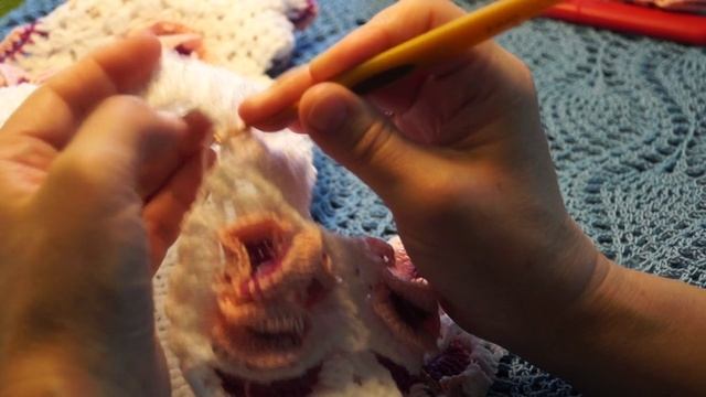 Красивое Детское платье " Фиалка в квадрате ", вязание крючком