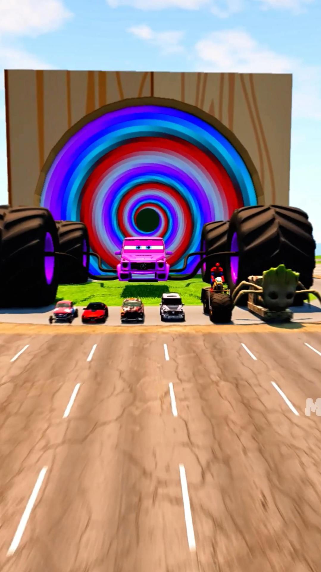 МУЛЬТИКИ ПРО МАШИНКИ МОНСТР  ПРОХОДИТ ИСПЫТАНИЯ