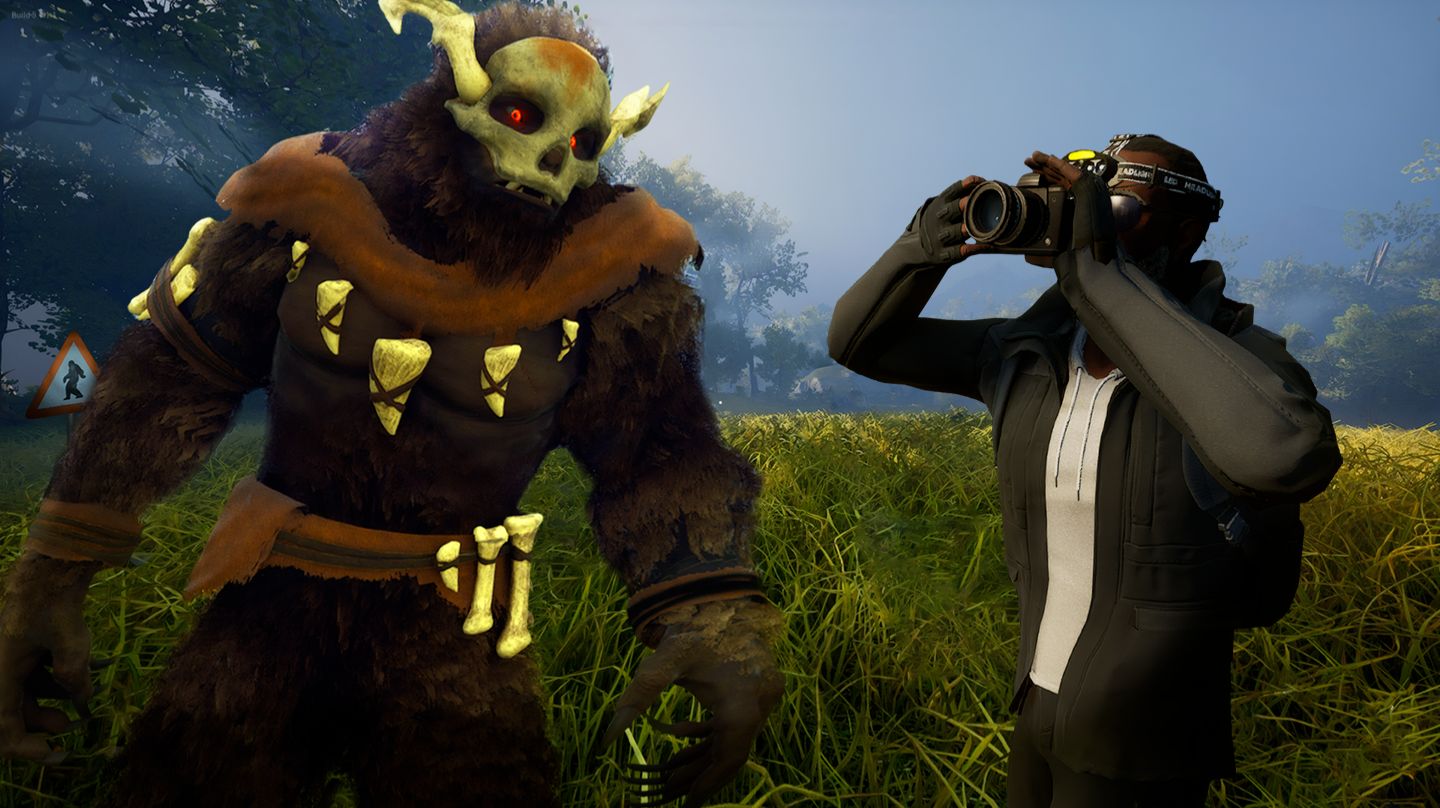 Добыча играет в охотника (Bigfoot) (C)