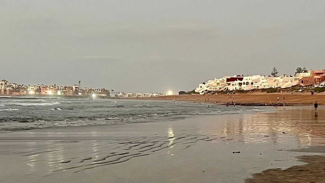 Пляж в мохаммедии. Plage à Mohammedia. La Siesta.