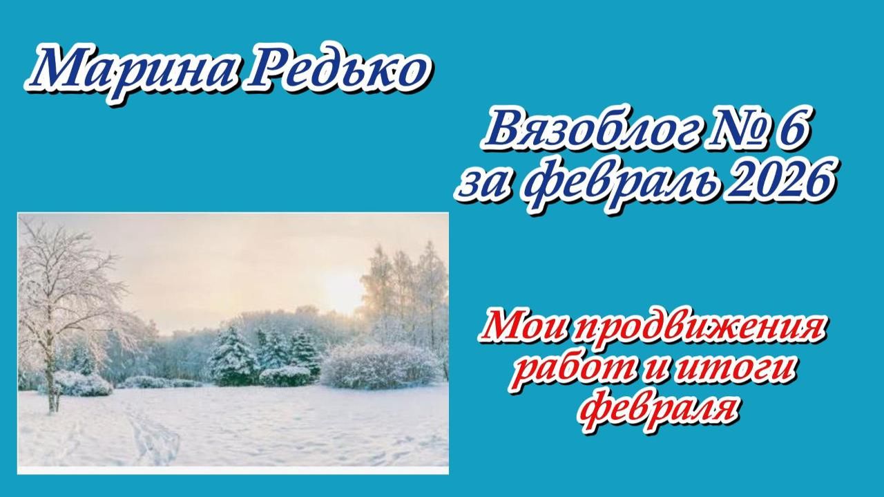Вязоблог № 6 за февраль 2026 / Мои продвижения работ и итоги февраля