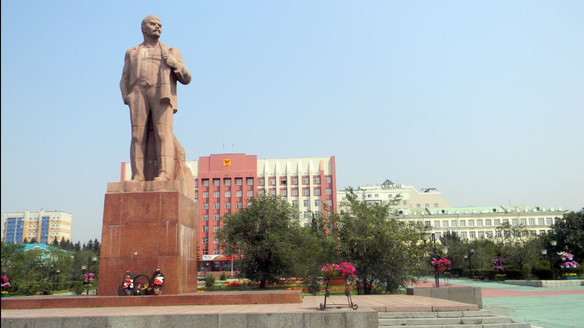 Забайкальский край. г. Чита.  Площадь  им. В.И. Ленина, 2015г.