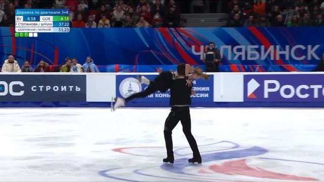 Александра Степанова и Иван Букин.  Ритм-Танец на Финале Гран-При России 06.03.2026