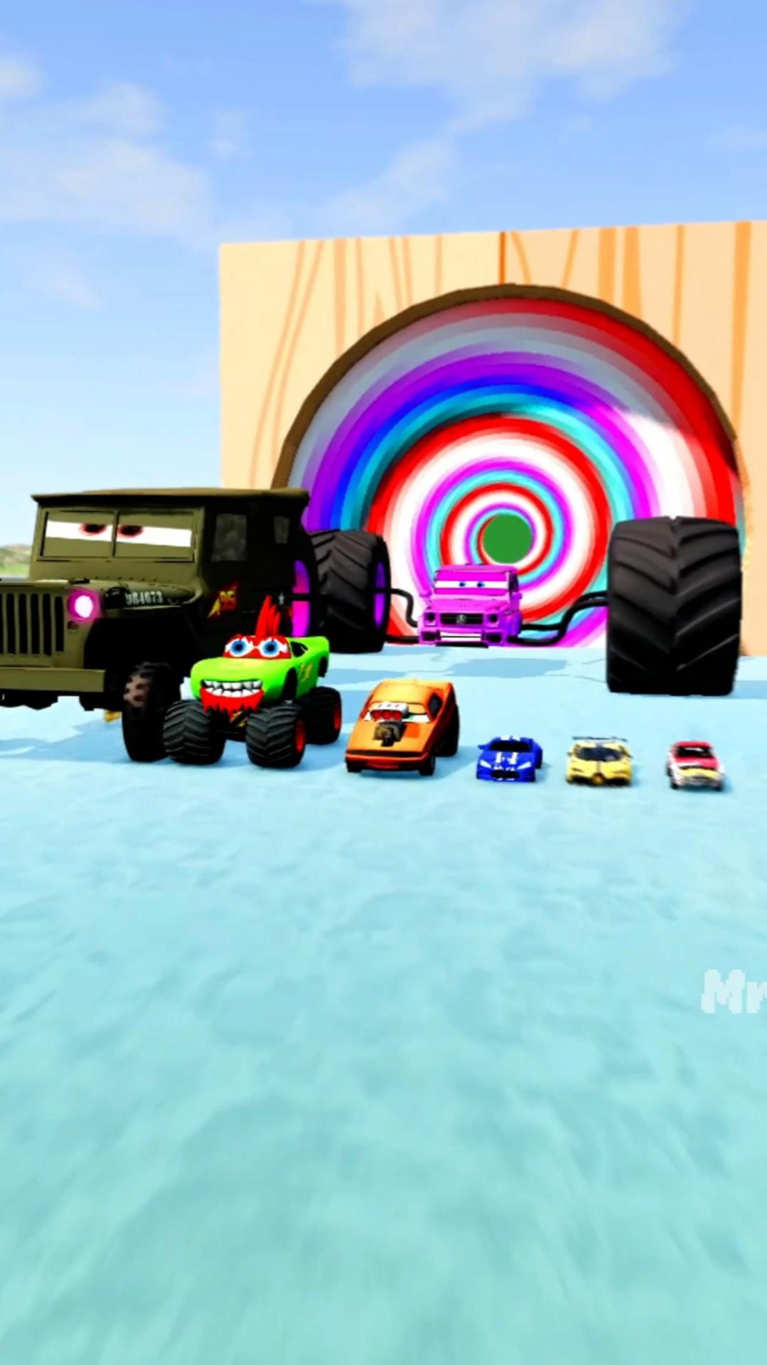 МУЛЬТИКИ ПРО МАШИНКИ МОНСТР  ПРОХОДИТ ИСПЫТАНИЯ