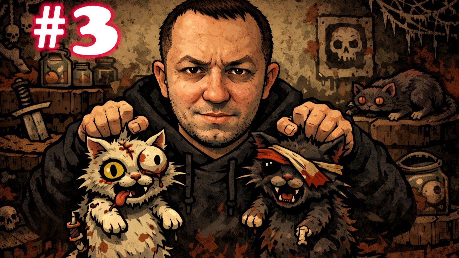 Mewgenics прохождение №3 | Прошел Аллею-Свалку-Кладбище | Босс Диббук и Мама опарыш | Открыл Некра