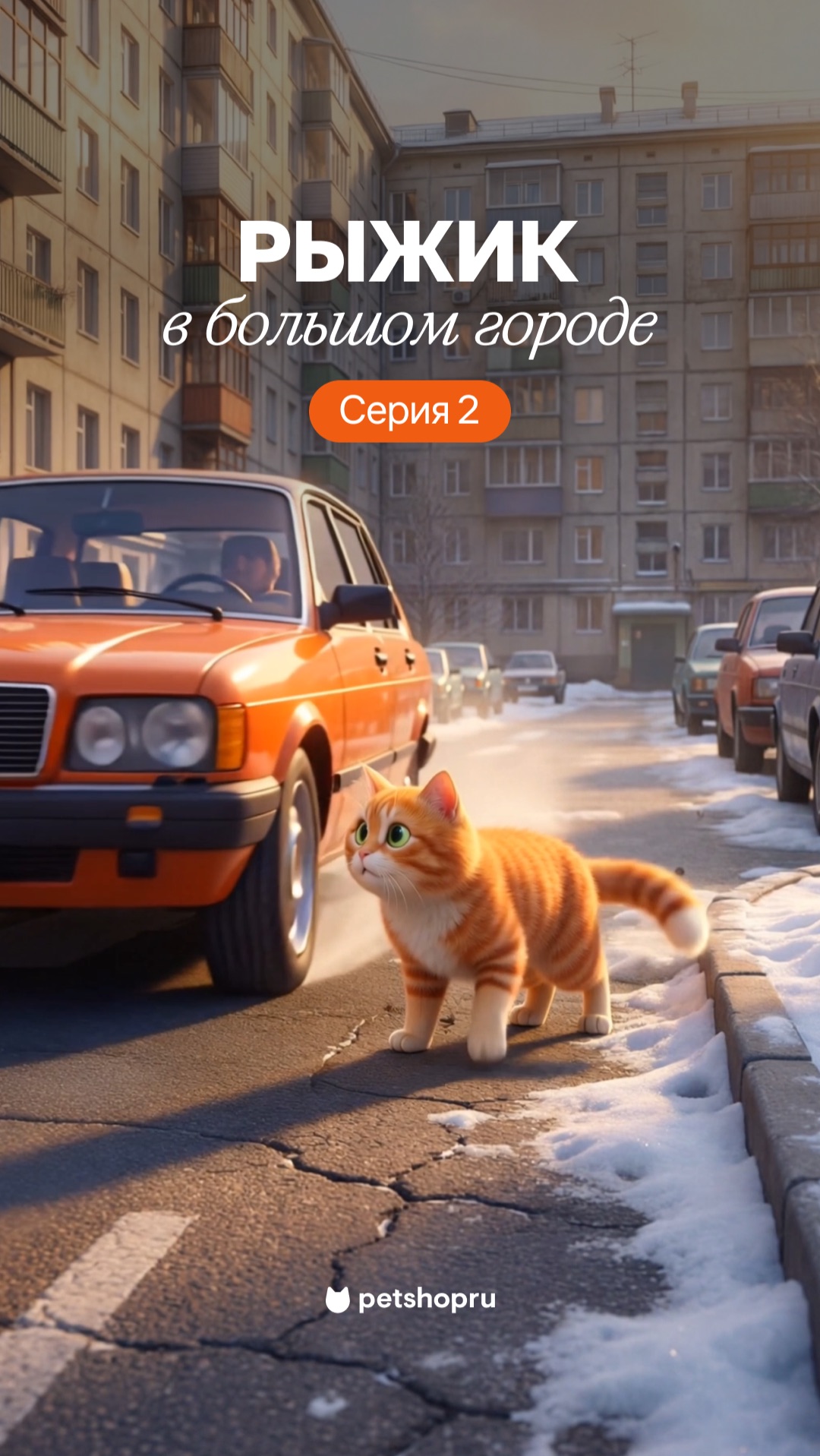 Рыжик в большом городе: часть 2. Мультфильм про кота от Petshop.ru 🐾