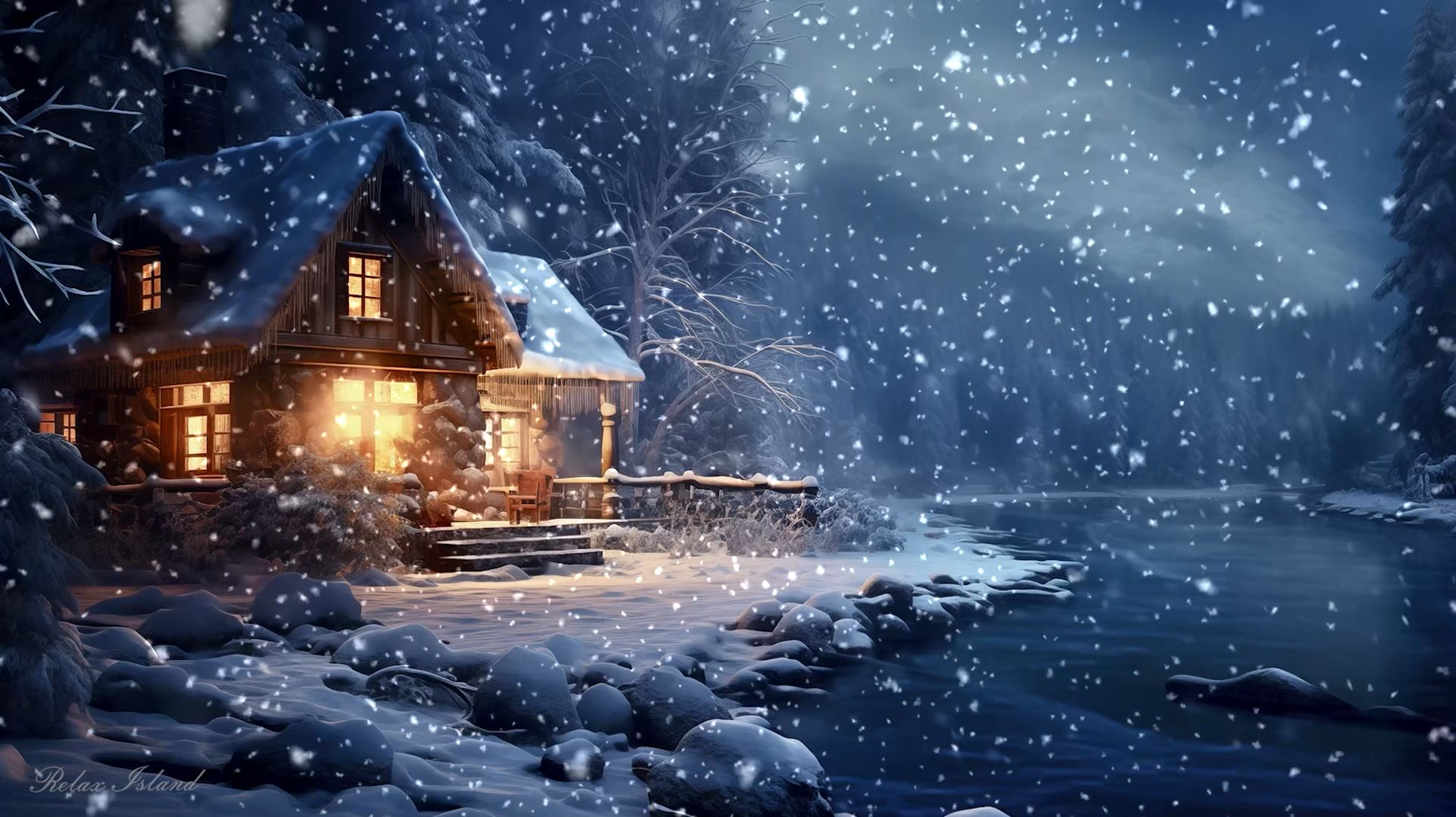 ❄️ ОЧЕНЬ КРАСИВАЯ УСПОКАИВАЮЩАЯ МУЗЫКА ДЛЯ СНА 🎵 РАССЛАБЛЯЮЩАЯ МУЗЫКА ДЛЯ ДУШИ В ДОМЕ НА БЕРЕГУ