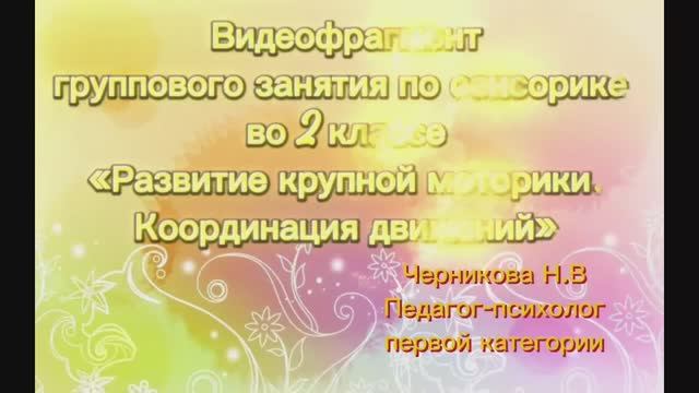 Видеофрагмент группового коррекционного занятия по сенсорике 2класс, АООП в.1