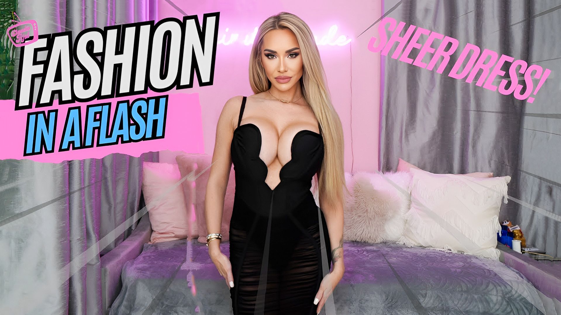 Claudia Fijal - Fashion In A Flash Bandage Sexy Try On