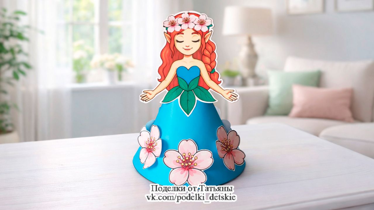 Весенняя фея. Поделки на тему весна из бумаги.