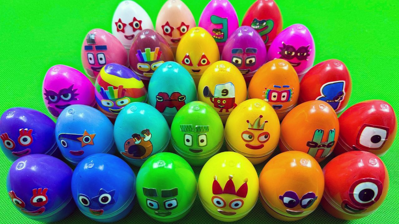 Мультики для детей. Яркие яички с мемами спрунки и слаймоми. Мультики залипалки для малышей