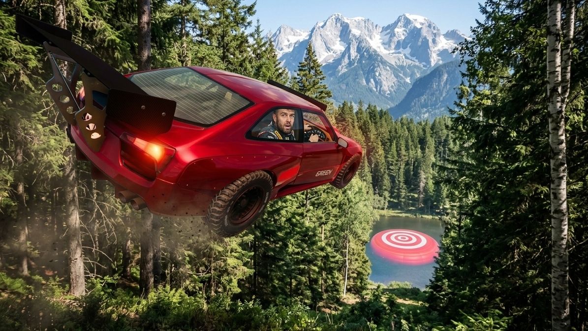 BeamNG Drive - Трамплин для машинок на большой рампе