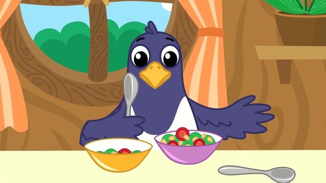 Сорока-Ворона _ Песенка - сказка для малышей _ Медведь поет песню Кукутиков(1080P_HD)