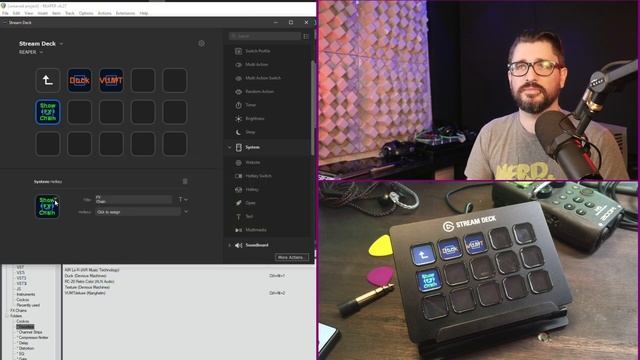Настройка папки проекта REAPER с помощью функции Stream Deck Multi Action