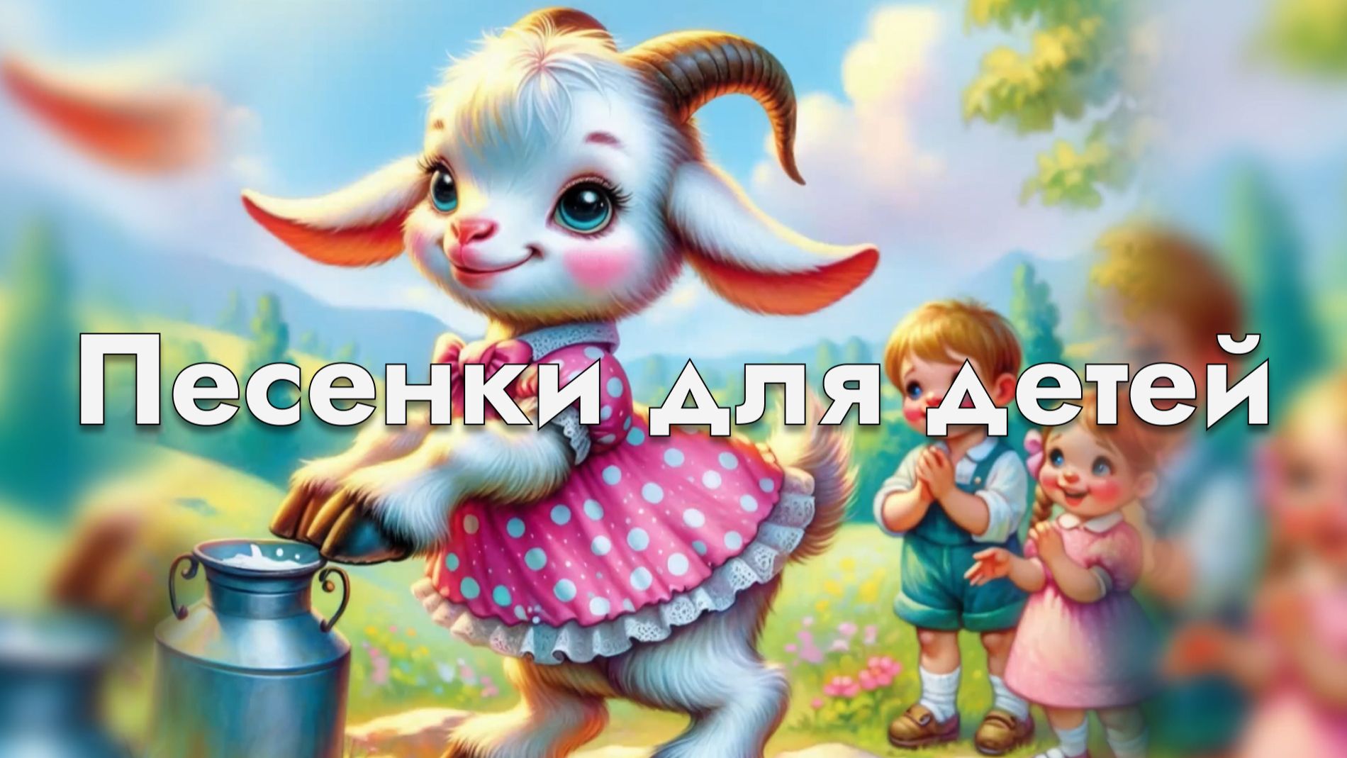 Мультики для малышей 3-5 лет | Детские песенки и потешки | Идёт коза рогатая, Каравай, Гуси-гуси