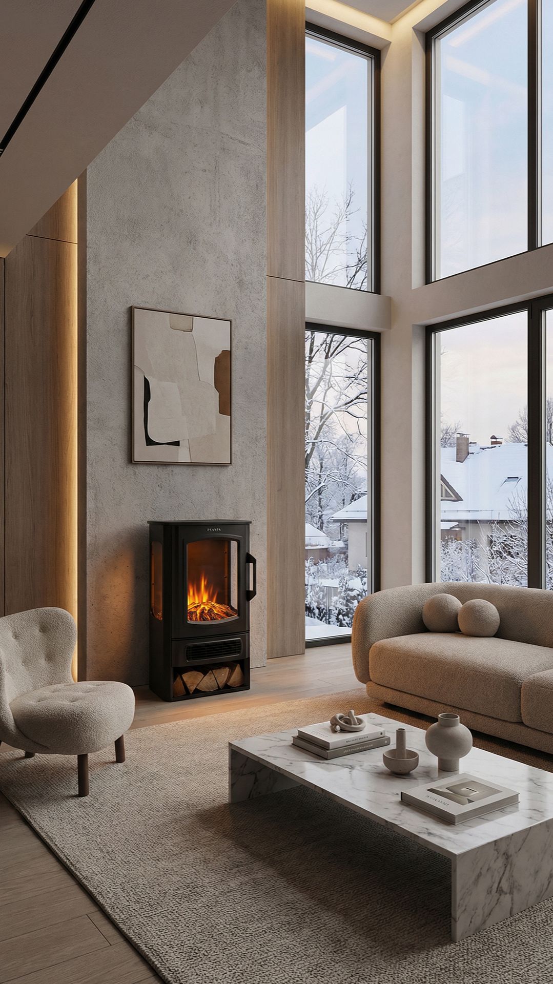 Наполните дом теплом и эстетикой вместе с электрическим камином PLANTA PFP-FS700 #камин #дом