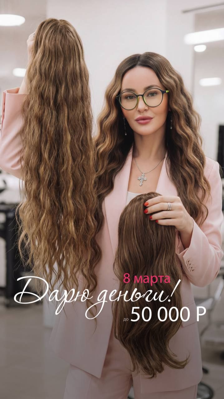 АКЦИЯ! ДАРИМ ДЕНЬГИ К 8 МАРТА! Системы замещения волос, накладки,шиньоны и другие изделия из наличия