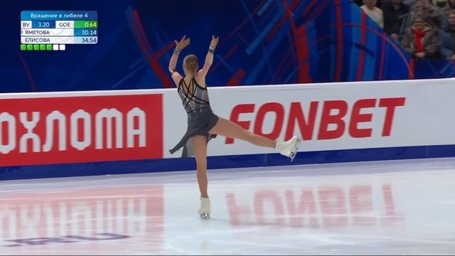 Вероника Яметова. Короткая программа на Финале Гран-При России 06.03.2026