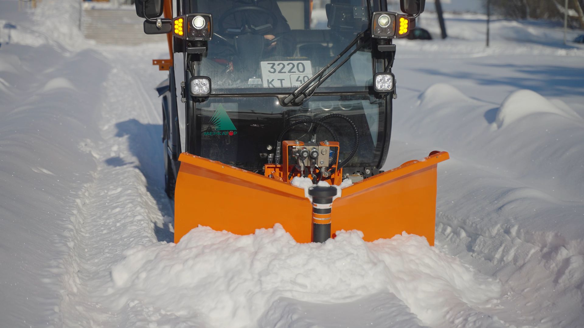 ВКМ 1500 – расчистка снега v-образным отвалом