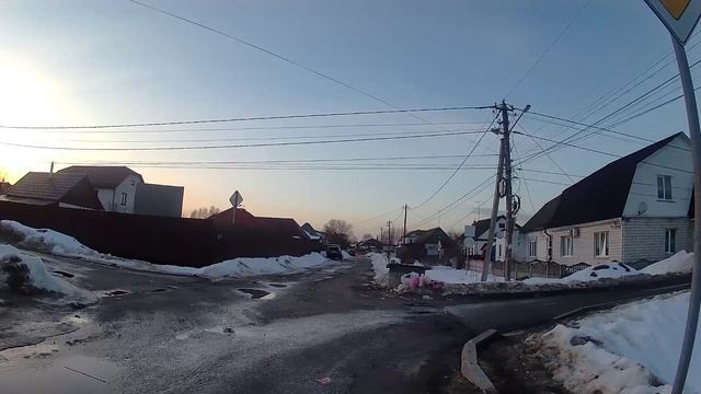 прогулка до магазина и назад. снятая на экшн камеру.