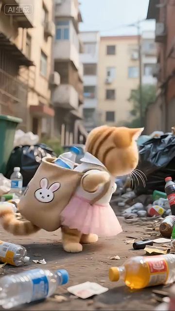 Кошечка спасает птиц