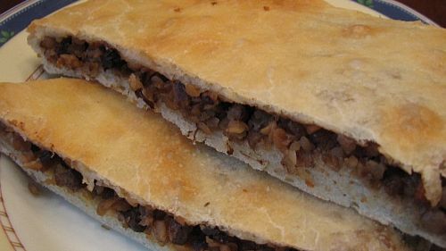 Пирог с гречкой и грибами ✧ Постное меню