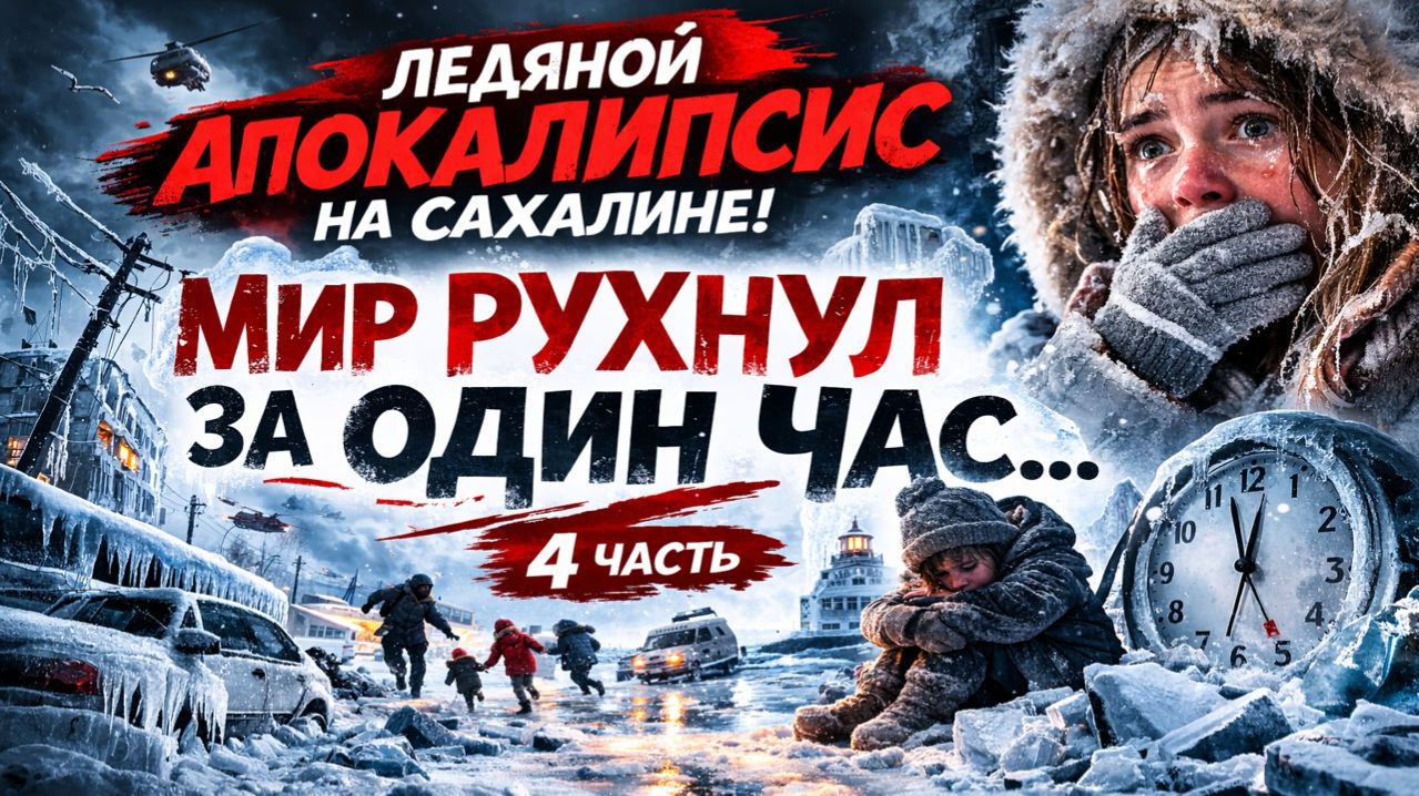 МИР РУХНУЛ ЗА ОДИН ЧАС: ЛЕДЯНОЙ АПОКАЛИПСИС НА САХАЛИНЕ! Как Выжить, Когда Холод Сильнее Зомби Ч. 4