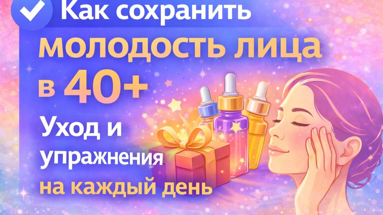 Как сохранить молодость лица после 40 лет на бегу: быстрые техники, упражнения и уход