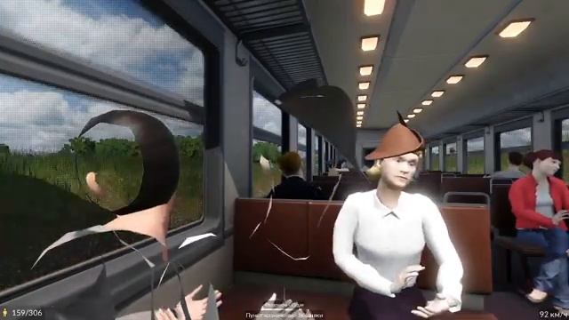 Transport Fever 2. Поездка на электропоезде ЭР2Т в Россонеже