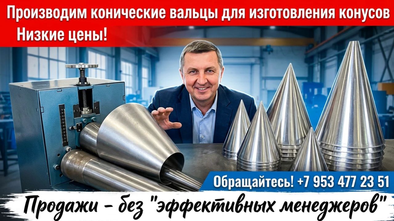 Купить вальцы для изготовления конусов