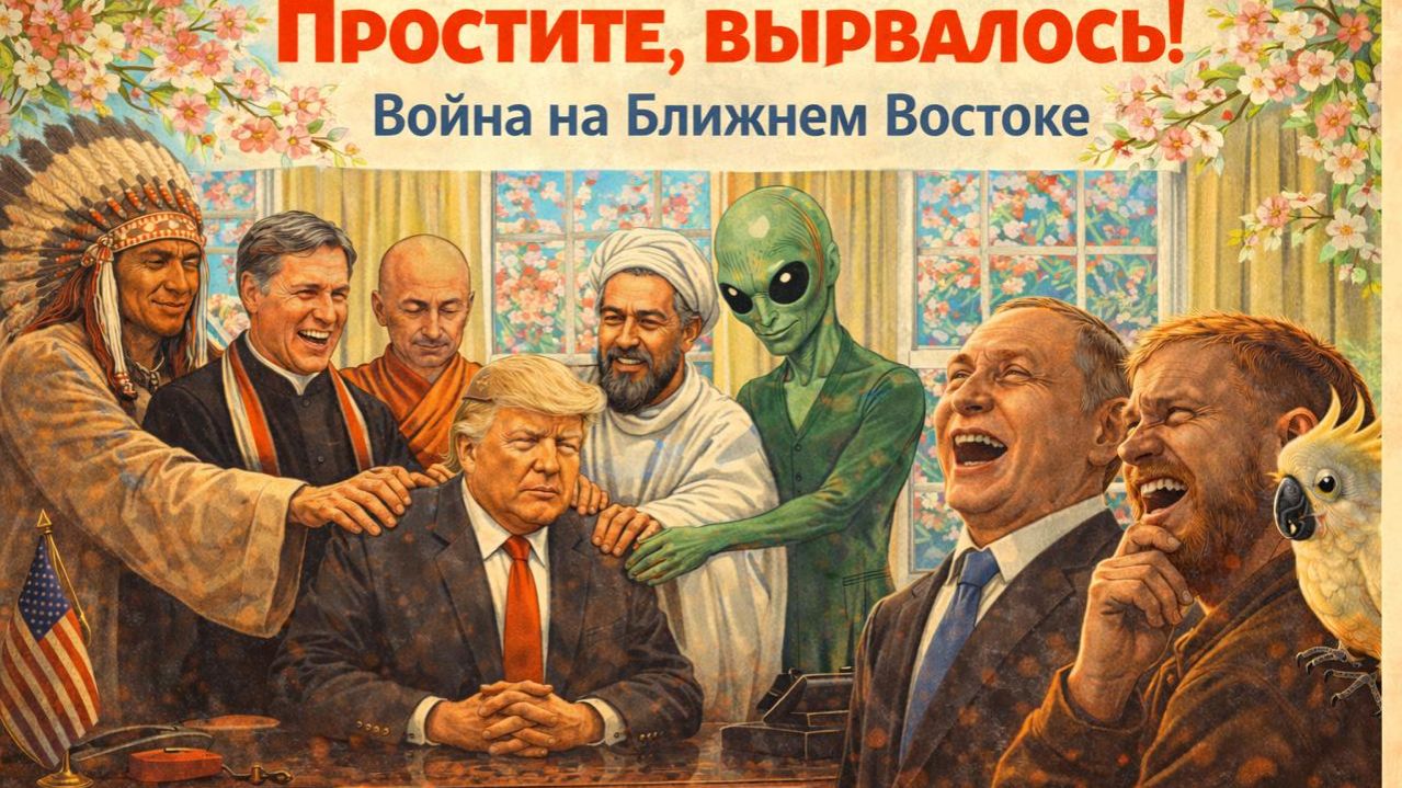 Война на Ближнем Востоке, возложение рук на Трампа и члена на БиБи // Простите, вырвалось №366