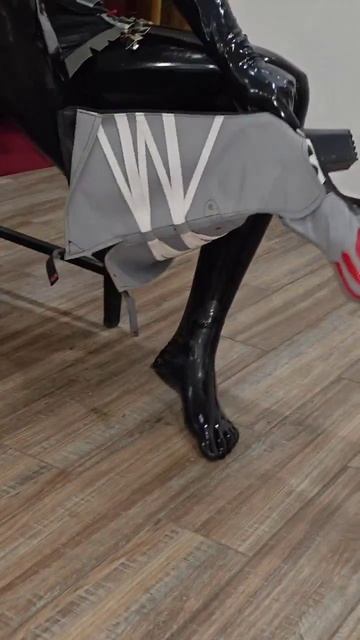 Латексный кигуруми-косплэй Джейн Доу из Zenless Zone Zero.