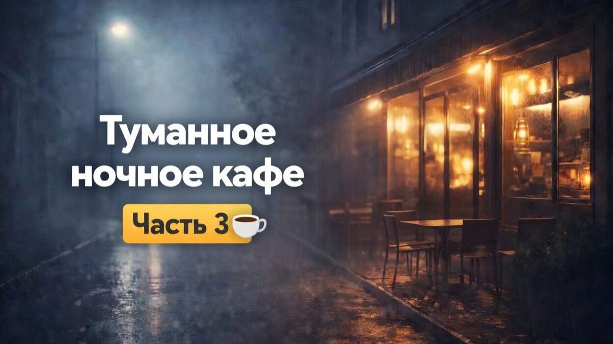 Ночная кофейня ☕ Расслабляющая ночная уличная атмосфера | Музыка для сна | Часть 3