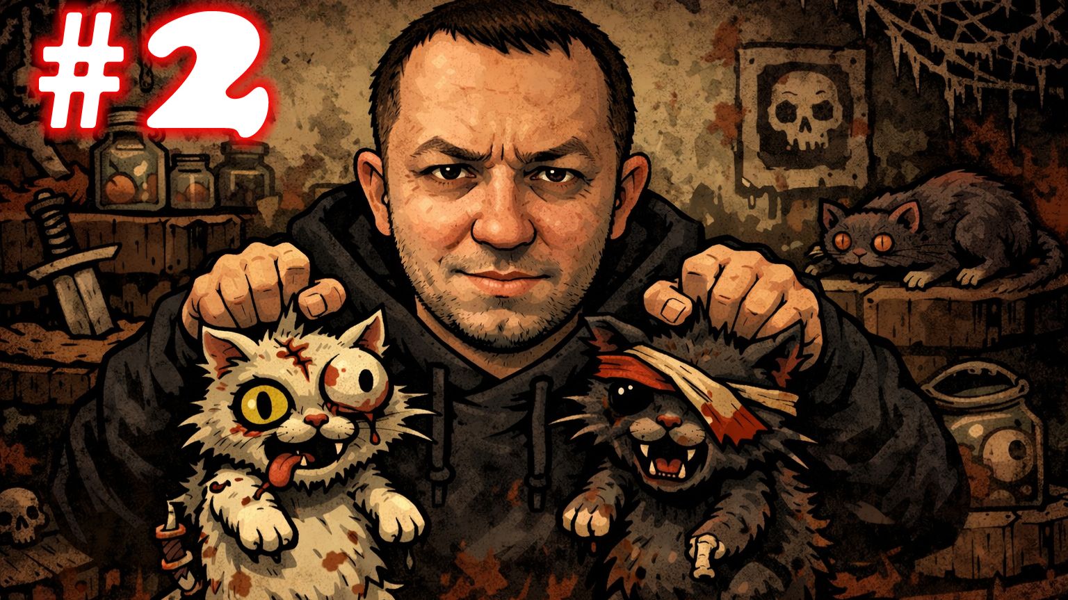 Mewgenics прохождение №2 | Прошел Аллею-Свалку | Кладбище убило | Босс Чабс и Набс | Диббук Сильный