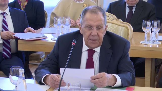 С.Лавров на первой Министерской конференции Международной организации по русскому языку