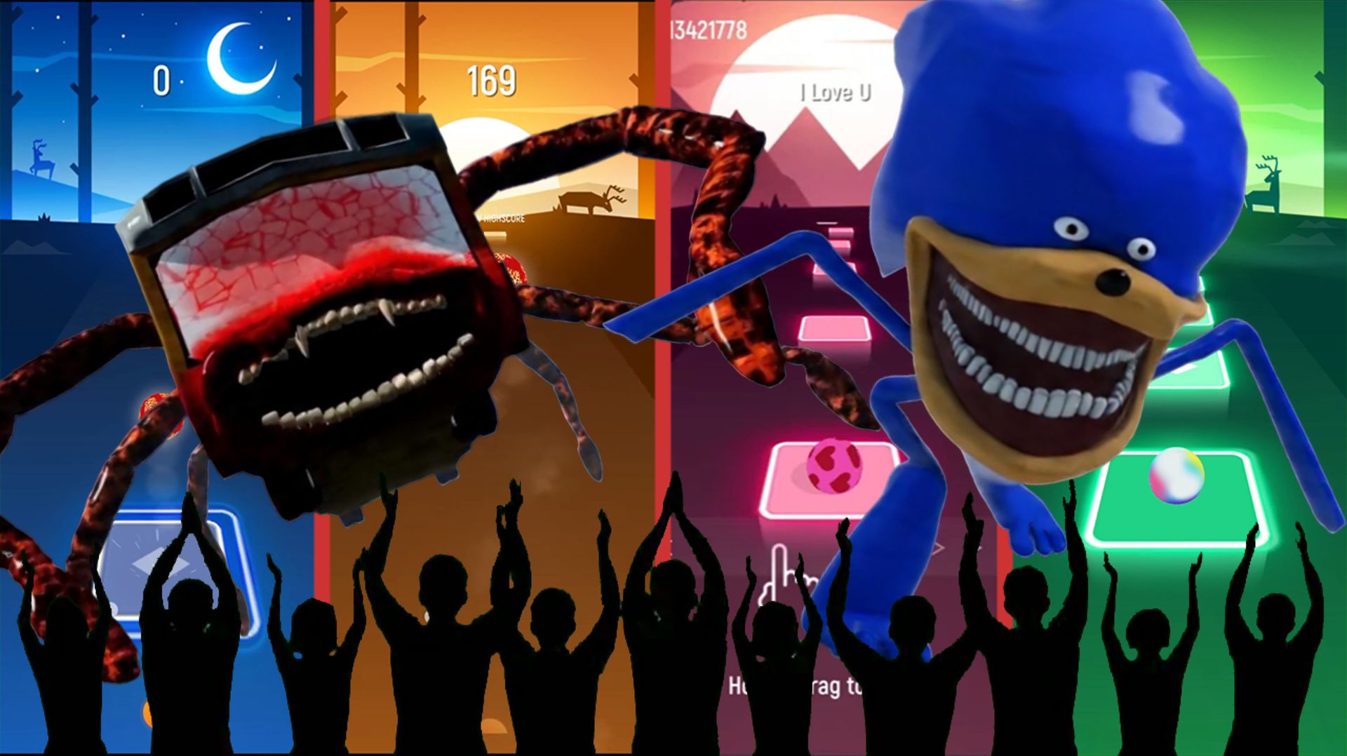 Monsters COFFIN DANCE & TILES HOP Ep. 20