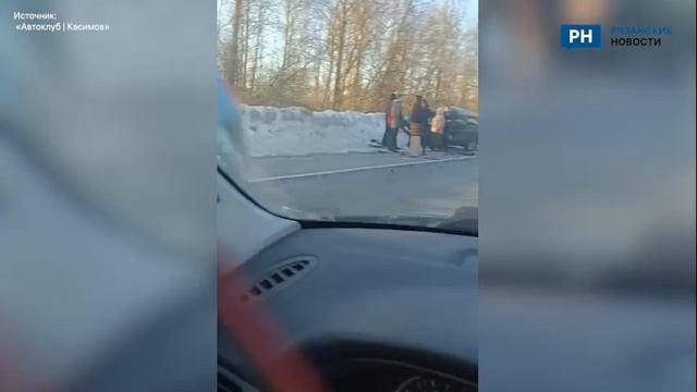 В Касимовском округе произошло массовое ДТП