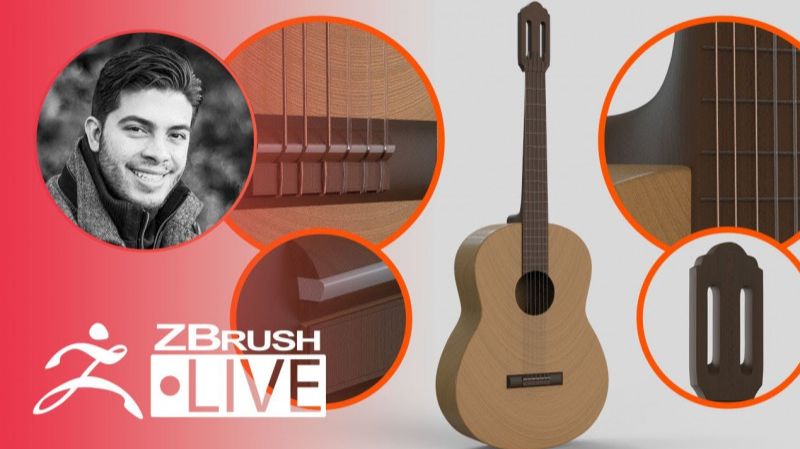 Руководства по ZBrush 3D-модель гитары - Пабло Муньос Гомес - Часть 2