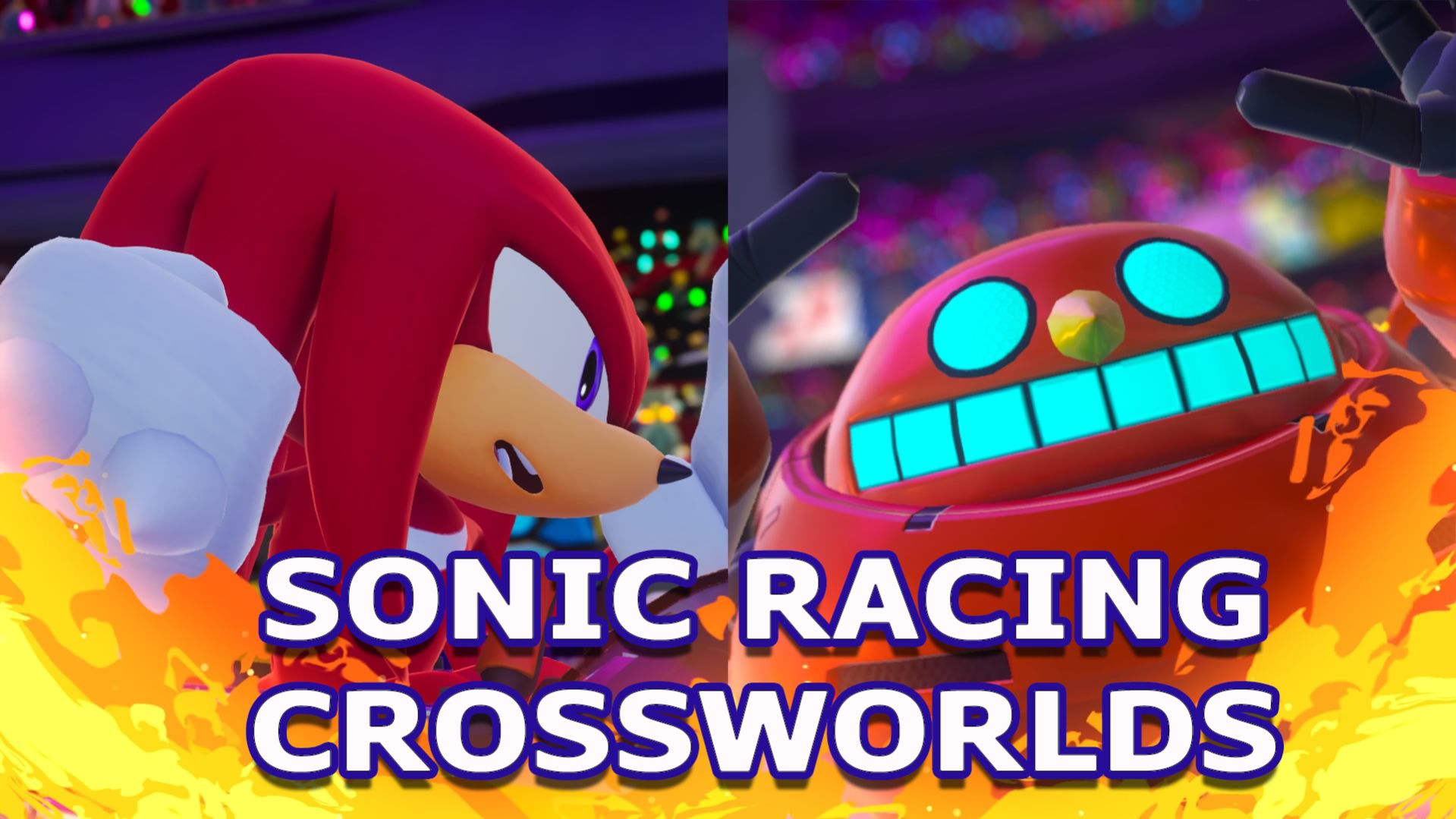 Наклз и Эггпаун. Гонка в игре Sonic Racing PS4 CrossWorlds. Knuckles vs EggPawn