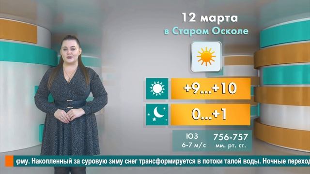 Погода в Старом Осколе на 12 марта