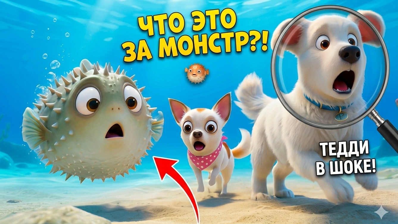 😱 ТЕДДИ И ЛИЗОНЬКА: ИХ НАКРЫЛА ВОЛНА! (Подводное Приключение)