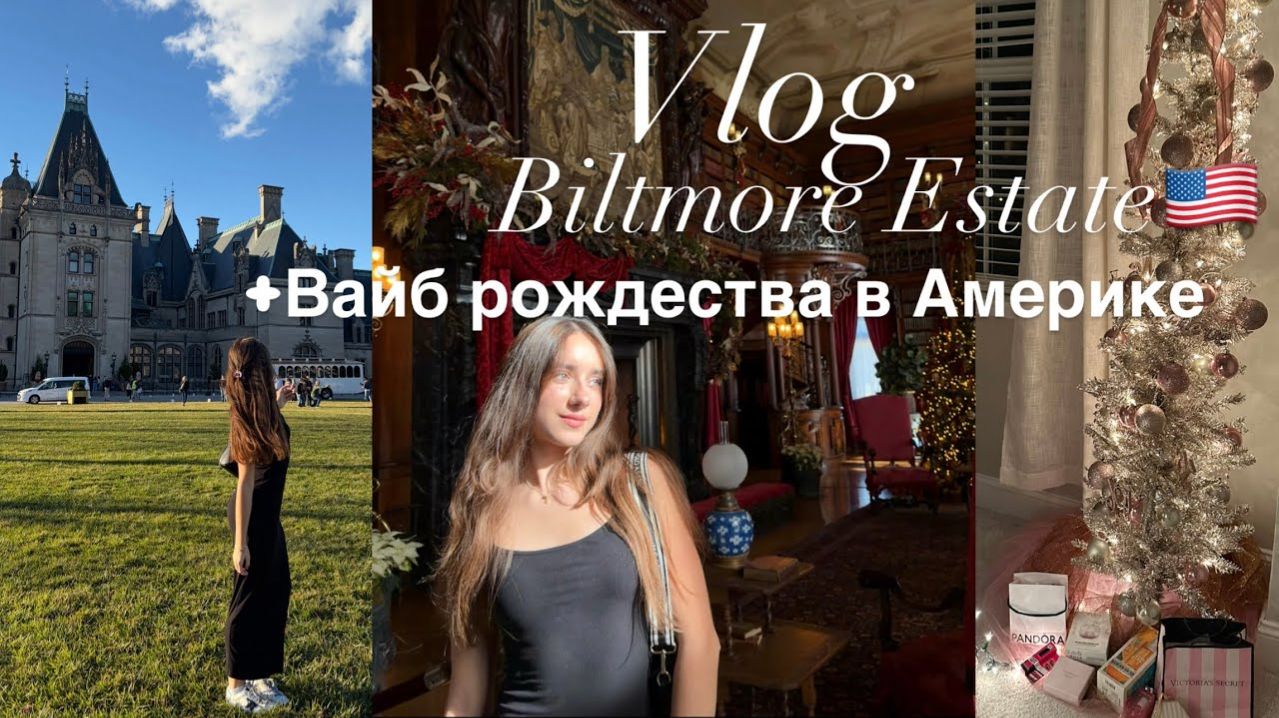 Влог: Посетили самый дорогой дом в Америке!| Biltmore Estate| Вайб Рождества в США