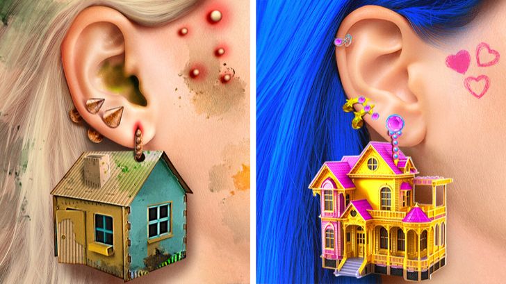 Богатые vs бедные 🎨 Битва ремонтов | 123GO