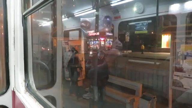 Ульяновск. Поездка на трамвае Tatra T3SU №1174, маршрут 4