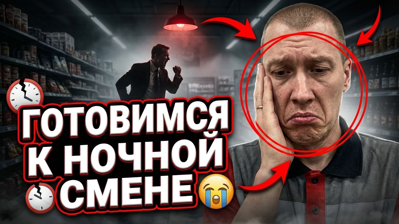 Выставляем товар,Готовимся к ночной смене.