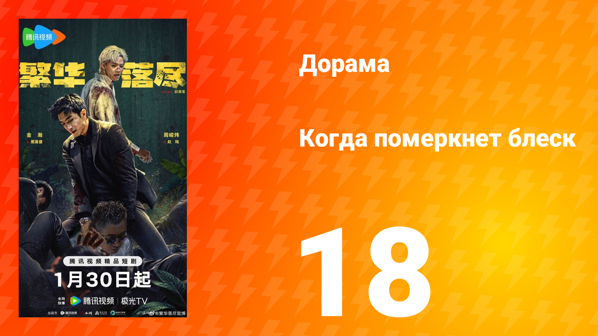 Когда померкнет блеск 18 серия
