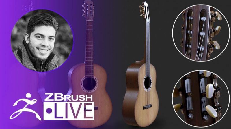 Руководства по ZBrush 3D-модель гитары - Пабло Муньос Гомес - Часть 3